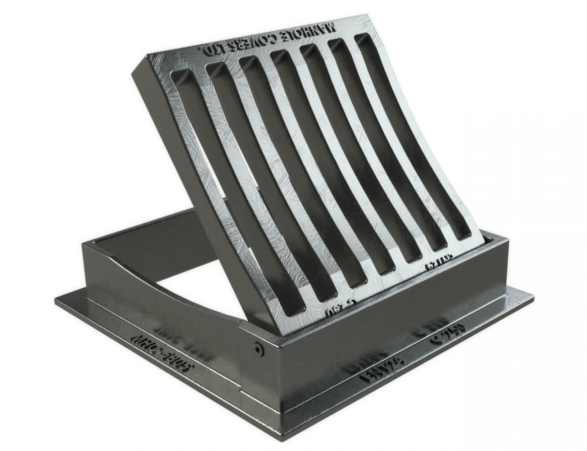C250 Gully Gratings Hinged & Dished | Manhole Covers Ltd Trade Catalogue